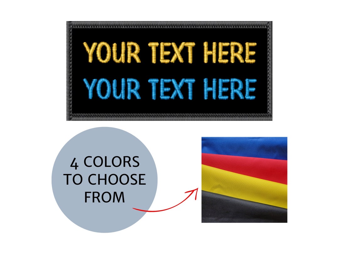 Personalized 2"x4" Custom Patch | Rectangle Patch for Dogs ...