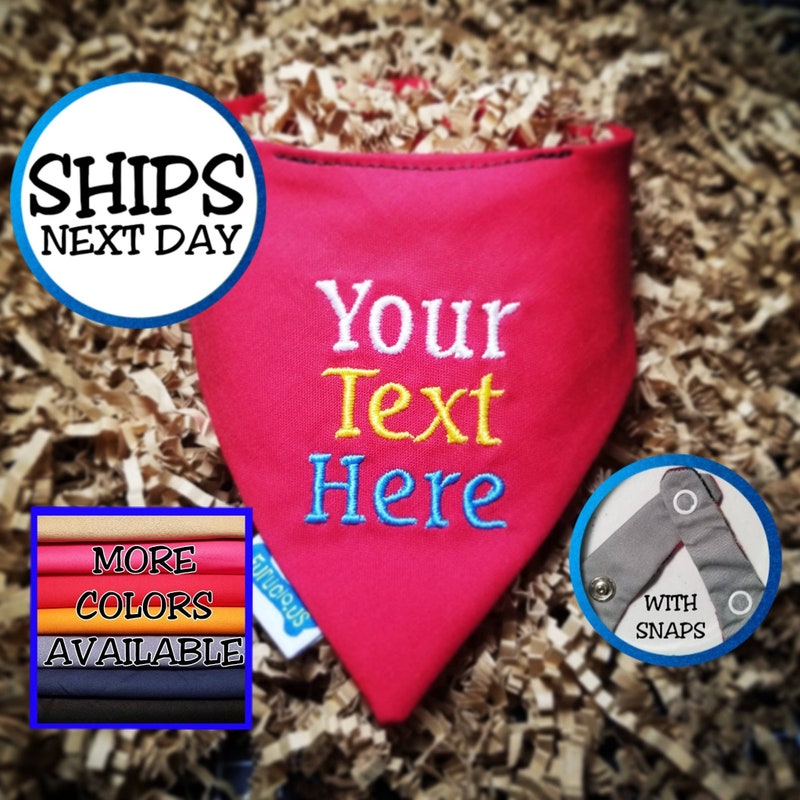 Custom Dog Bandanas - Etsy