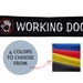Embroidered Dog Leash Wrap: "working Dog" Text and a "don't Pet" Hand ...