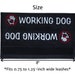 Embroidered Dog Leash Wrap: "working Dog" Text and a "don't Pet" Hand ...