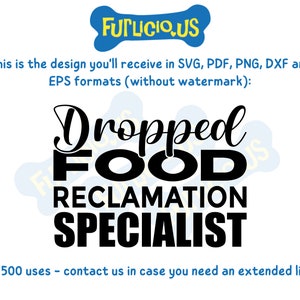 Dropped Food Reclamation Specialist SVG PNG | Thanksgiving Dog Design ...