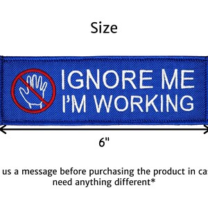 Embroidered 2"x6" Patch for Working Dogs With "don't Touch" Sign and ...