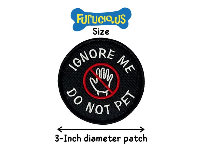 Embroidered 3-inch Round Patch for Working Dogs With - Etsy