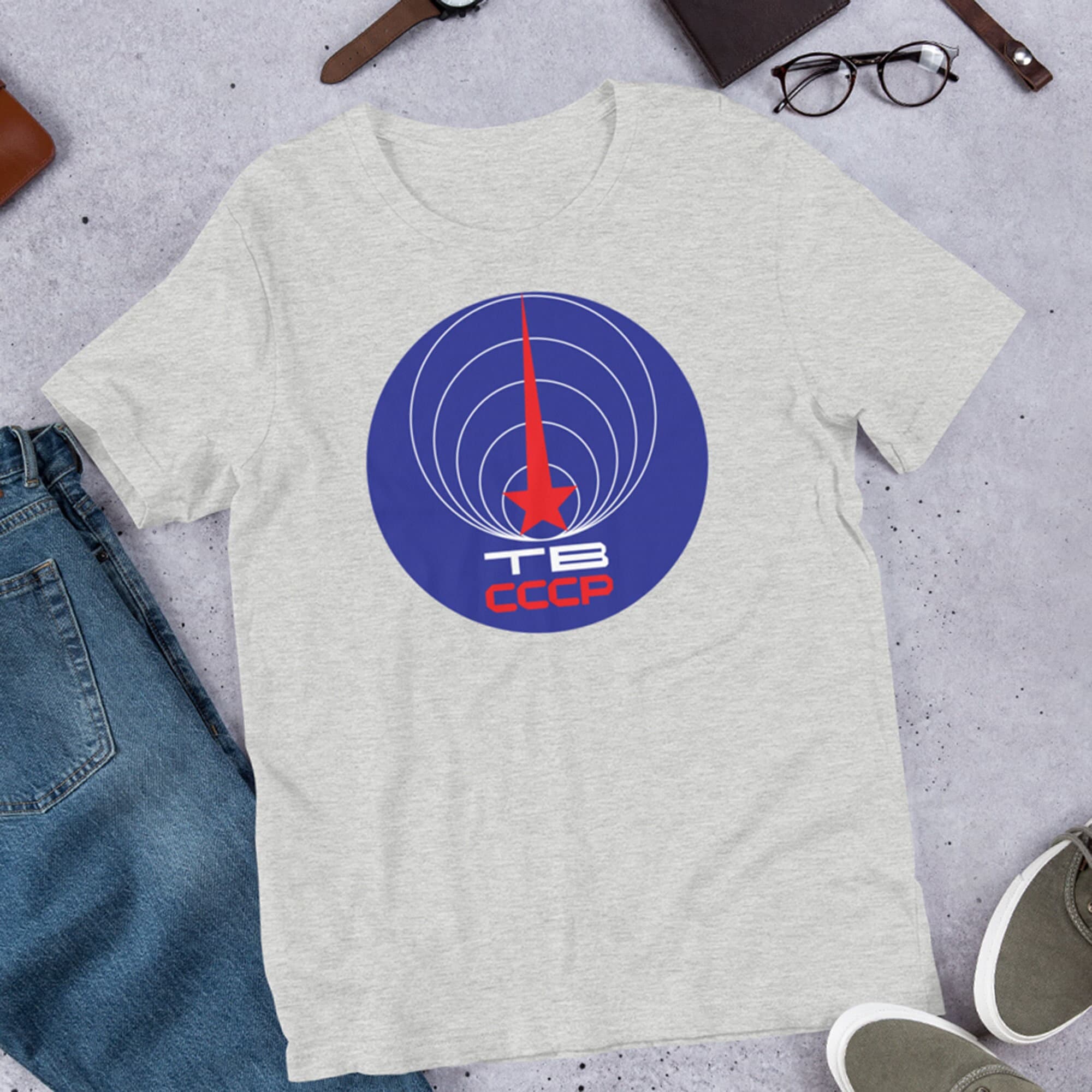 Retro Tech Shirts Soviet TB CCCP Television Station T Shirts for Men T ...