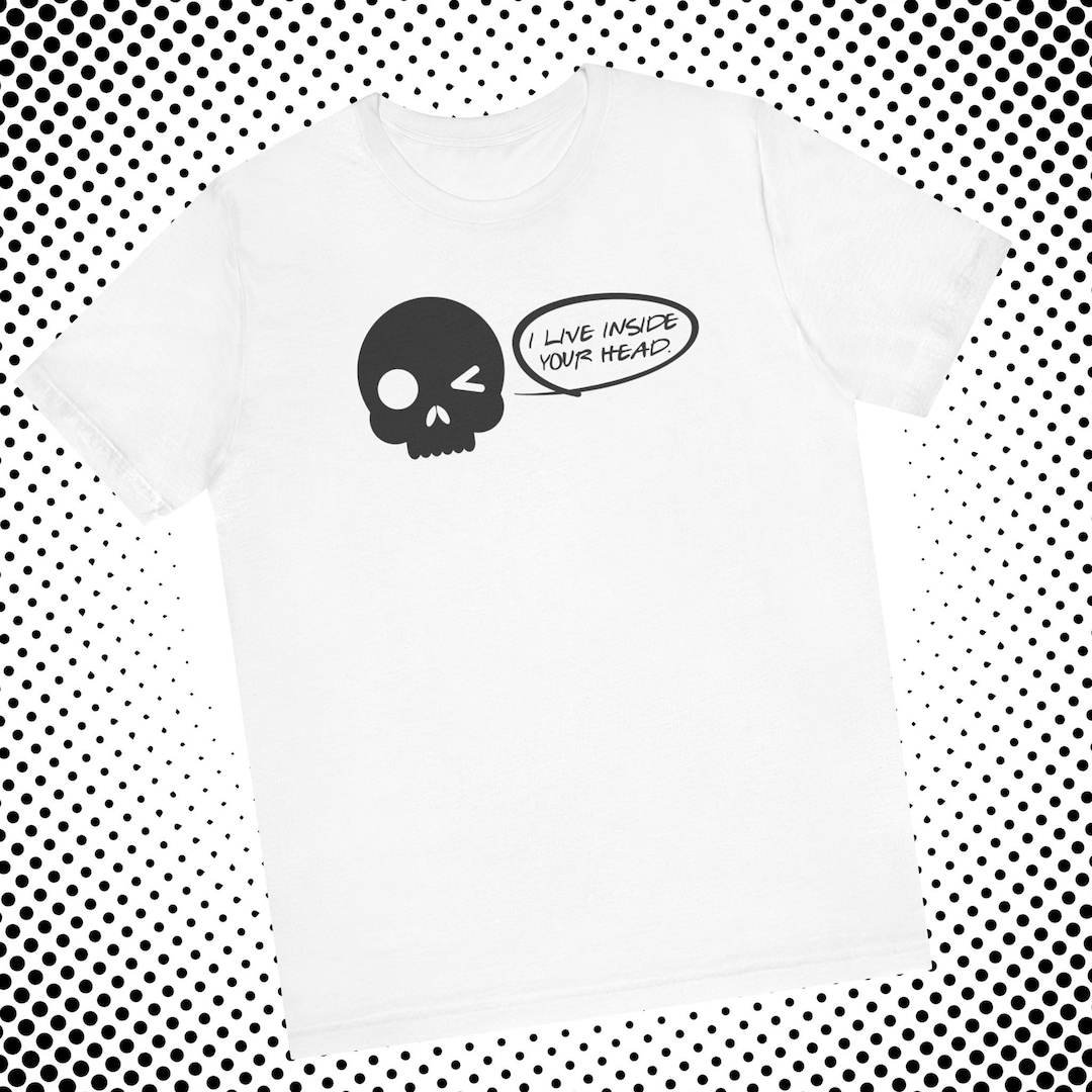 Funny Winking Skull Graphic T-shirt: Dark Humor Statement Tee - Etsy