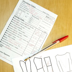 Alteration Ticket - Etsy