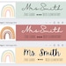 13 Boho Rainbow Custom Email Signatures Editable Template, Name Tags ...