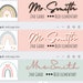 13 Boho Rainbow Custom Email Signatures Editable Template, Name Tags ...