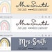 13 Boho Rainbow Custom Email Signatures Editable Template, Name Tags ...