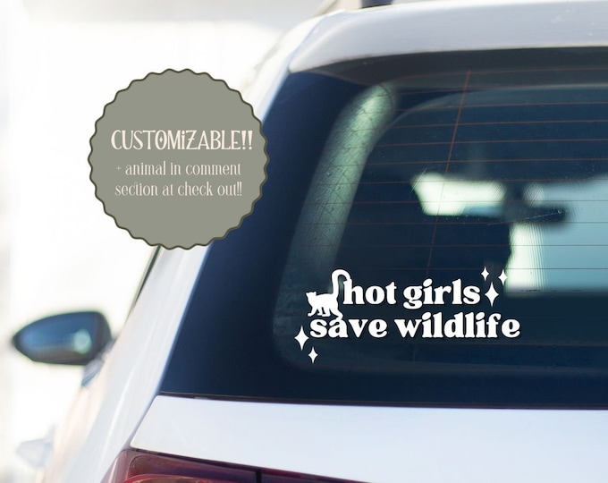Wildlife Rescue Car Decal Sticker Rosie the Riveter Strong Women Raise ...