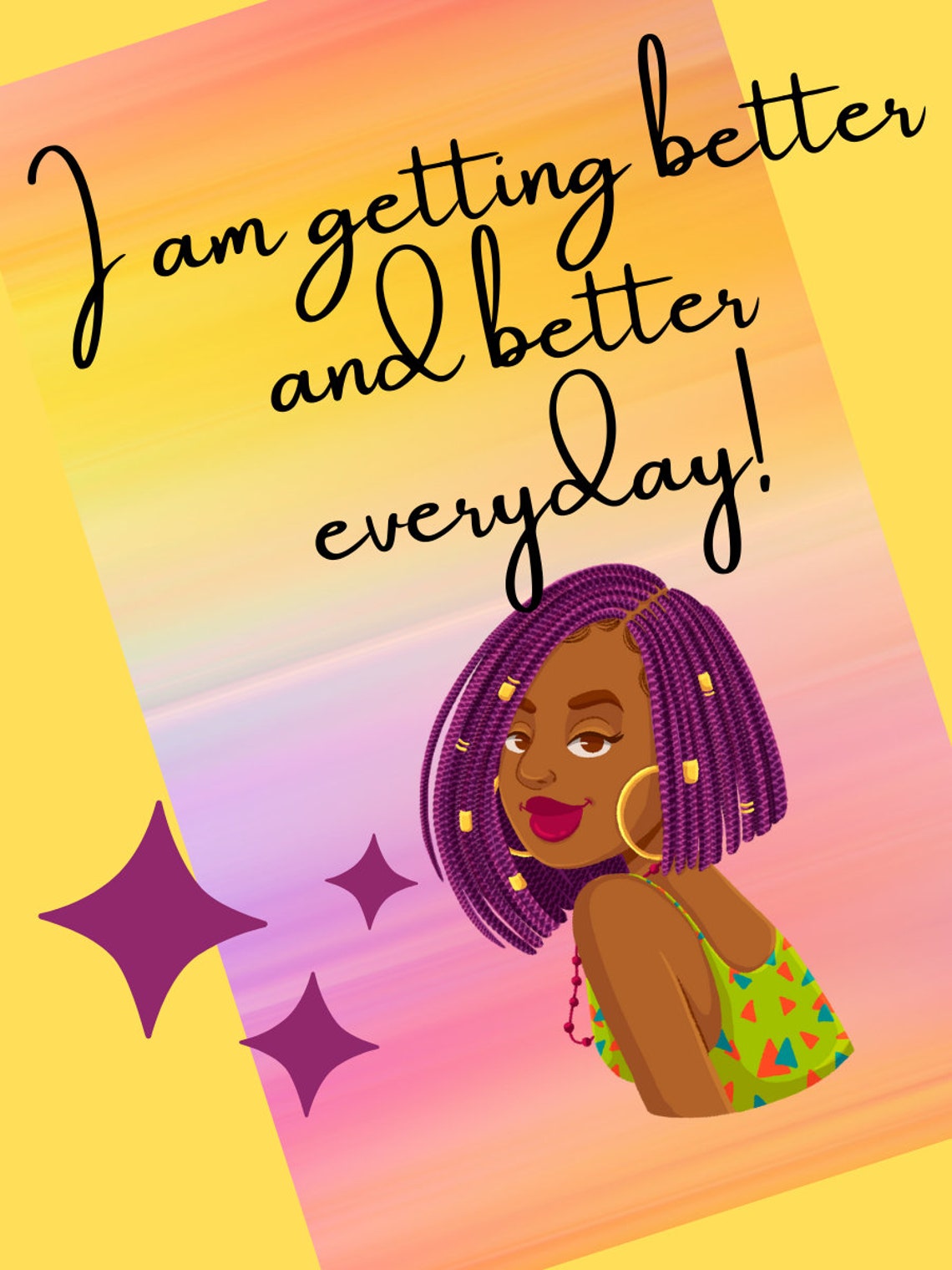 Black Girl Magic Affirmation Cards – Printable Quotes for Confidence ...