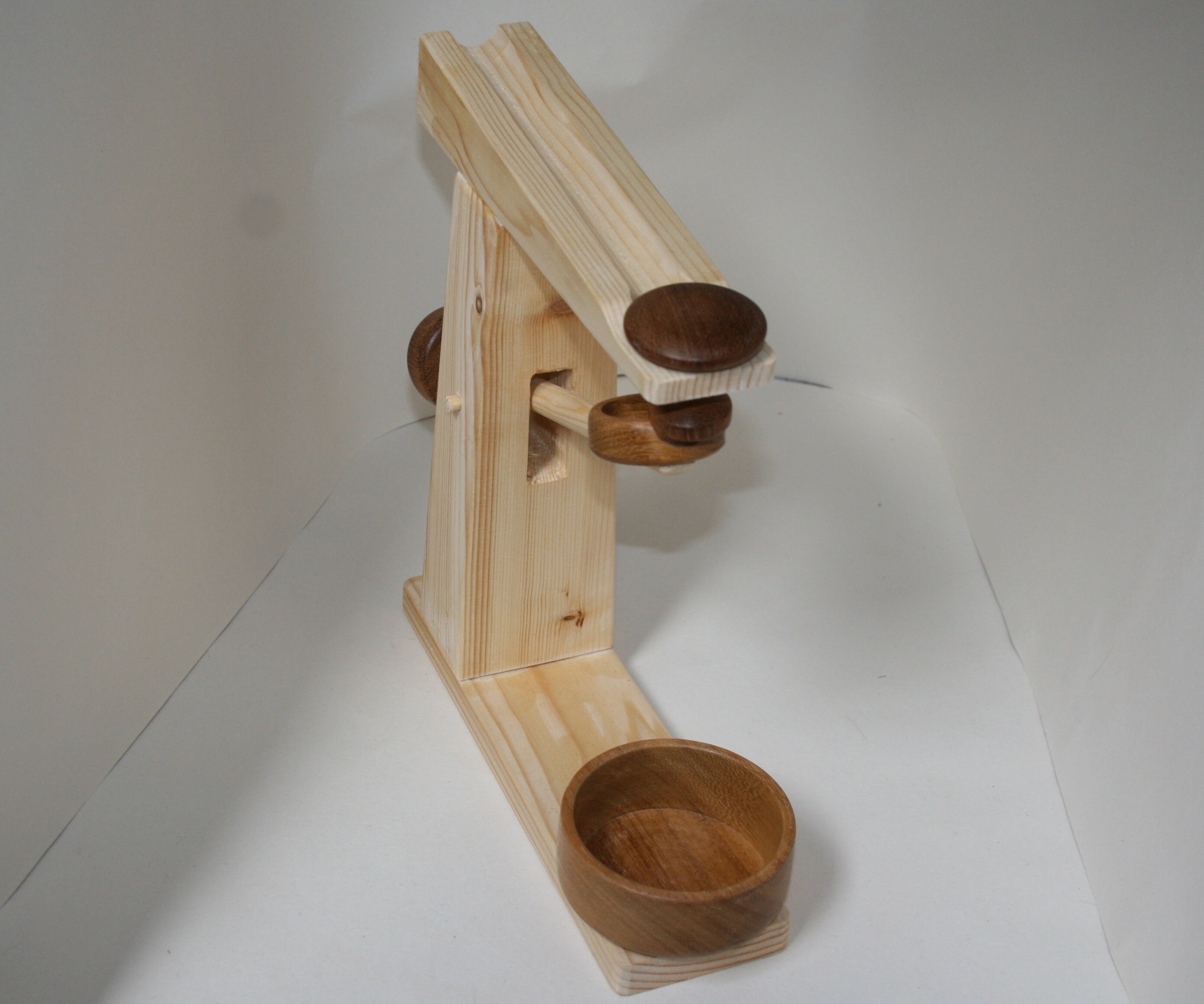 Marble Fun Handmade Wooden Automata Amish Style Marble Game - Etsy