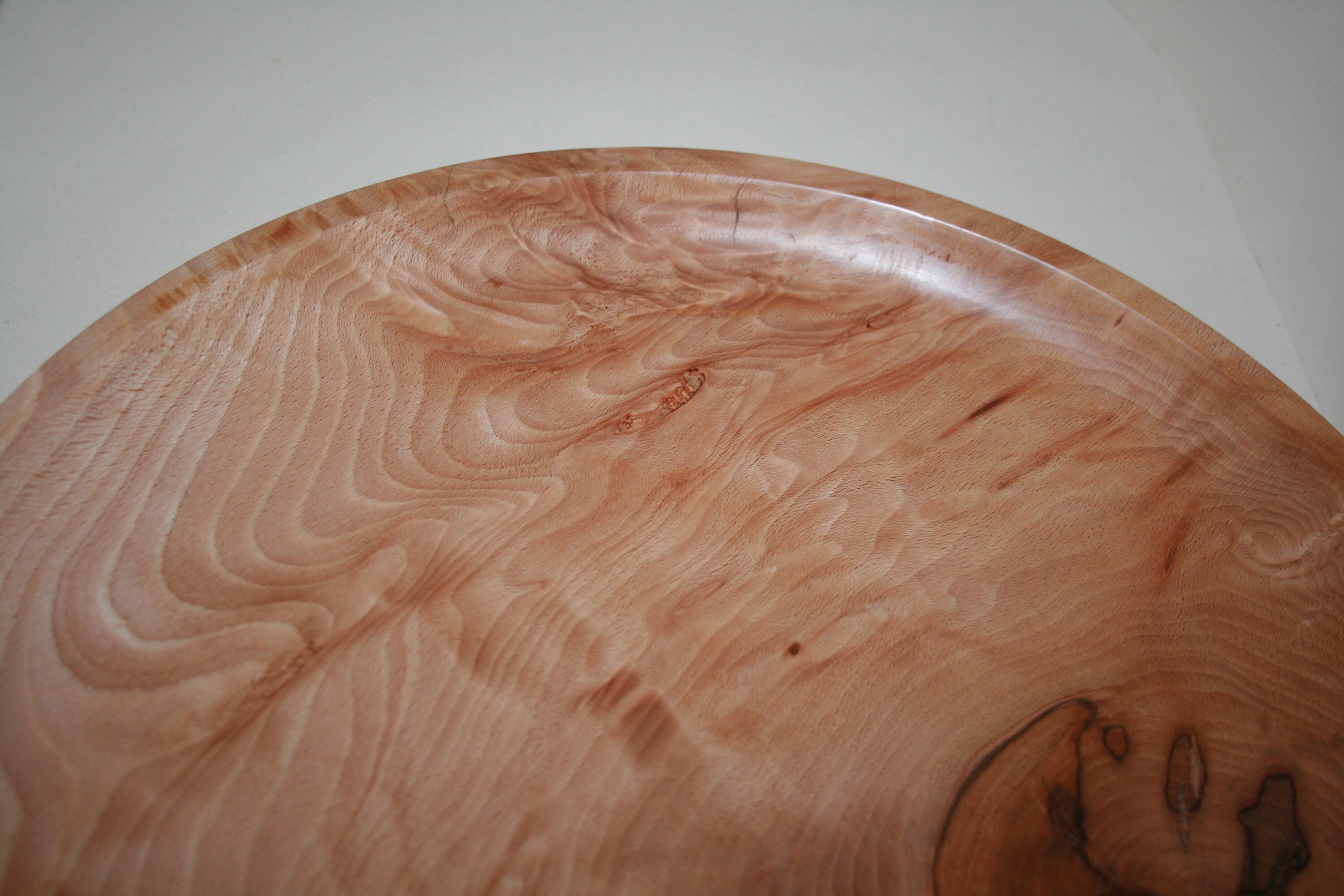 Platter in Beech Wood Large Wood Platter Handcrafted Wood Platter Wood ...