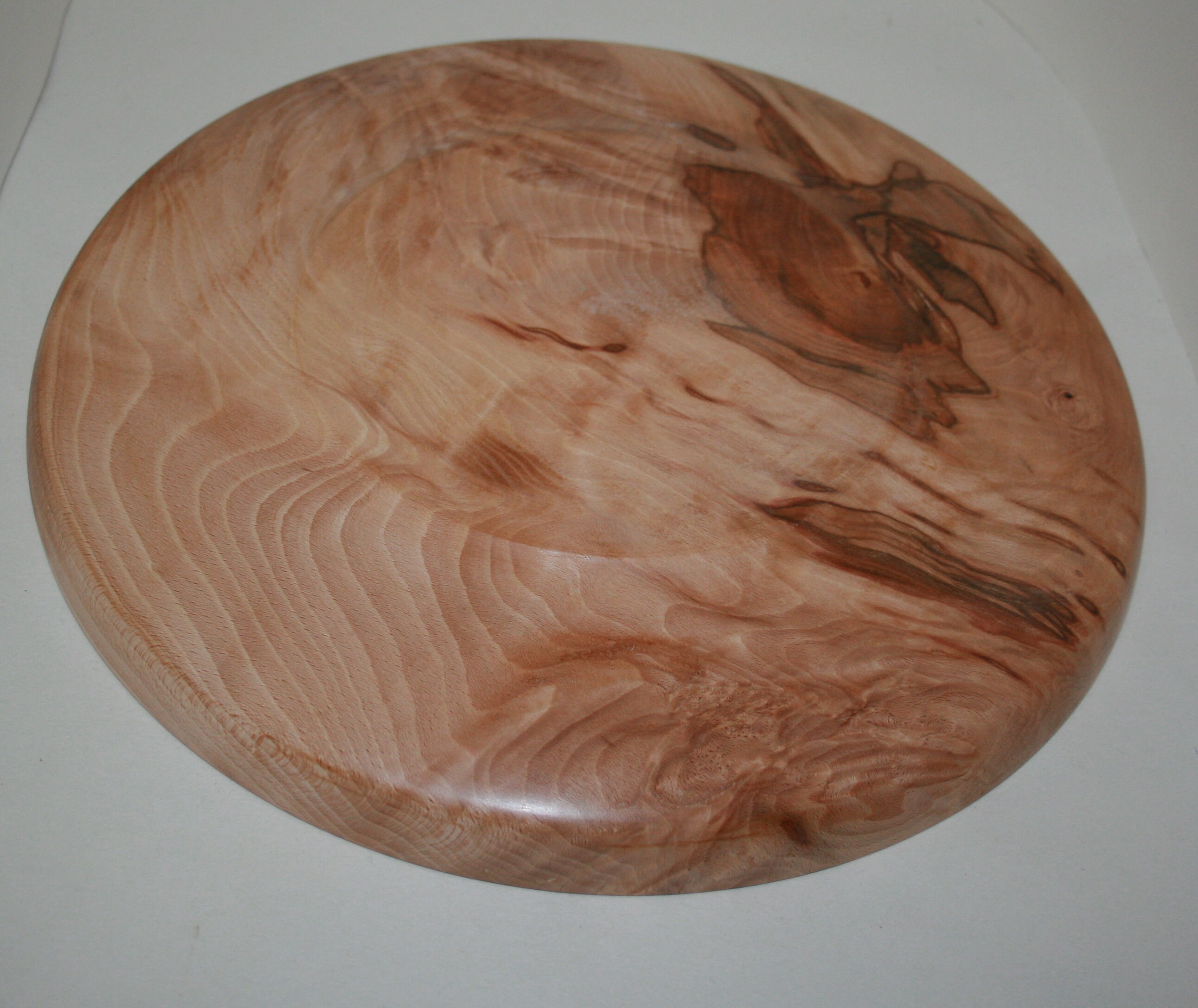 Platter in Beech Wood Large Wood Platter Handcrafted Wood Platter Wood ...