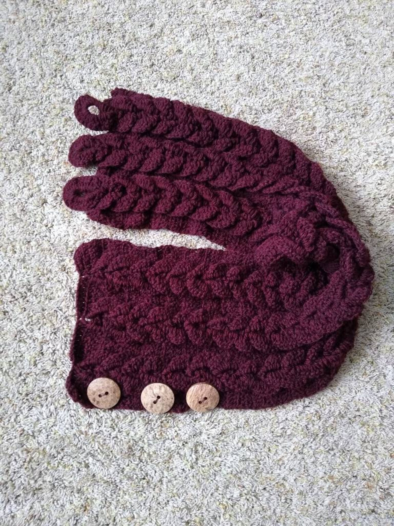 Chunky Button Braided Cowl - Etsy