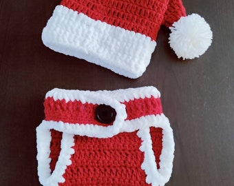 Santa Diaper Set - Etsy