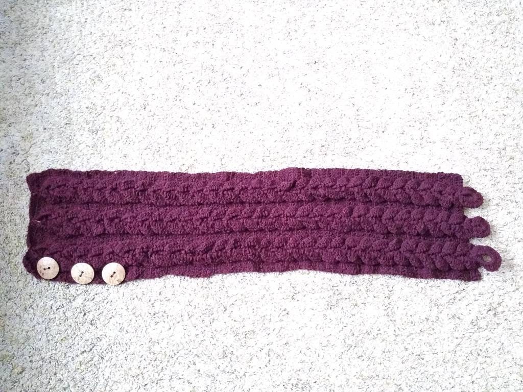 Chunky Button Braided Cowl - Etsy