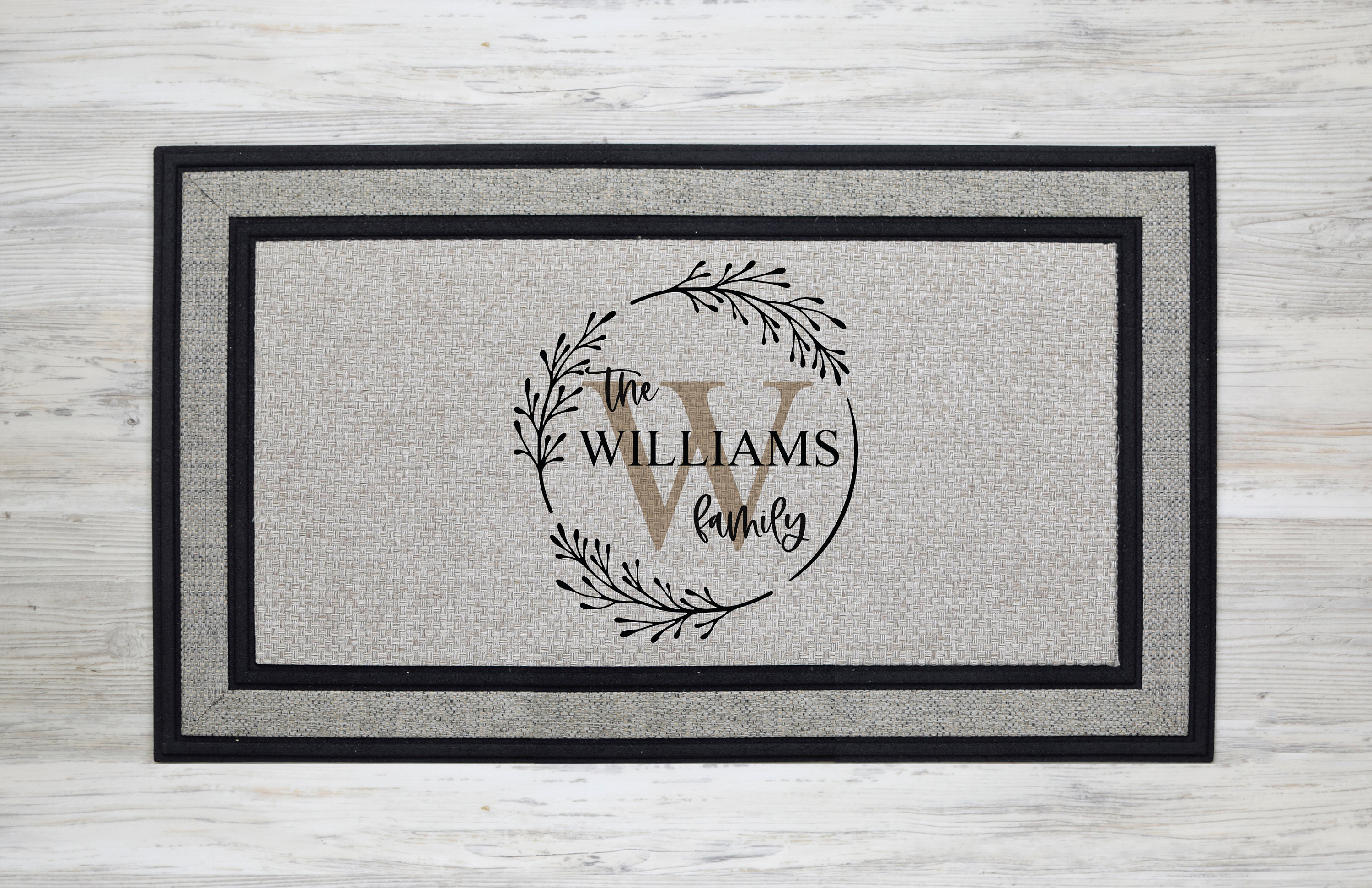 Personalized Last Name Door Mat Customized Outdoor Rug | Etsy