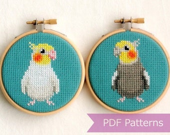 Cockatiel Cross Stitch - Etsy