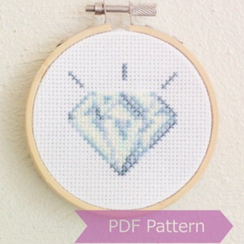 Diamond Cross Stitch Pattern PDF Diamond Embroidery | Etsy
