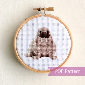 Walrus Cross Stitch Pattern PDF Walrus Embroidery Instant - Etsy