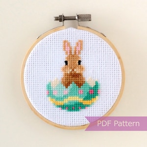 Easter Bunny Cross Stitch Pattern PDF Easter Bunny - Etsy