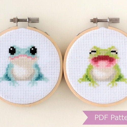 Frog Cross Stitch Pattern Instant Download - Etsy