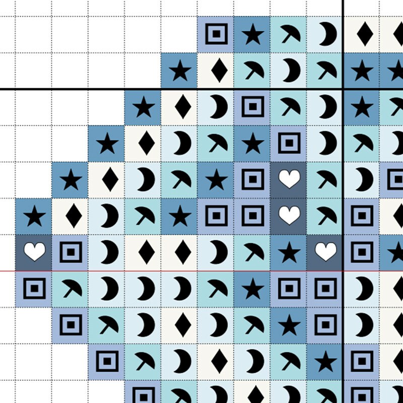 Diamond Cross Stitch Pattern PDF Diamond Embroidery | Etsy