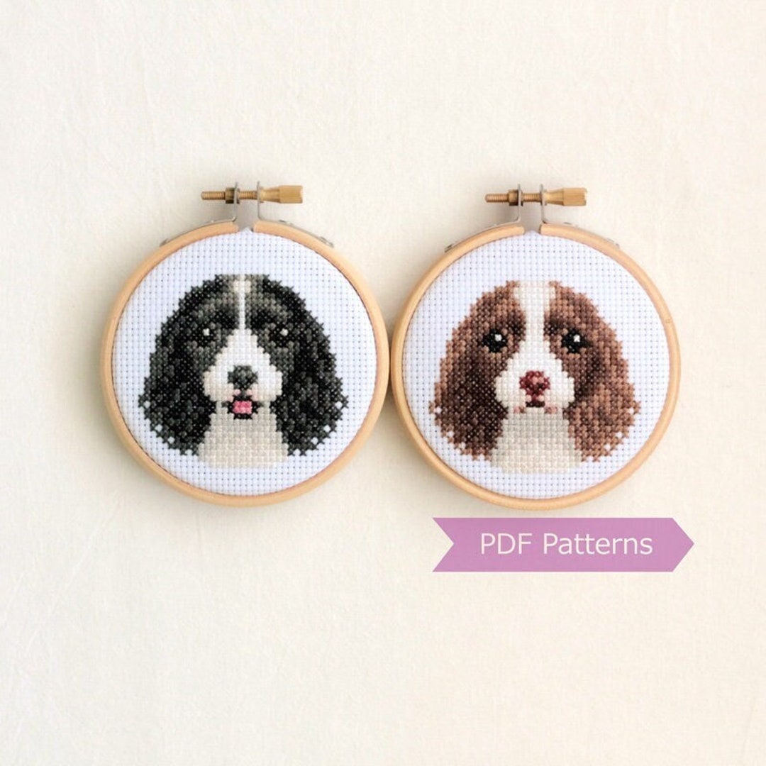 English Springer Spaniel Cross Stitch Pattern PDF Bundle - English ...