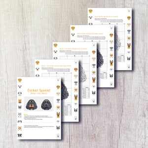 Cocker Spaniel Cross Stitch Pattern PDF Bundle B - Black Tan + Black ...