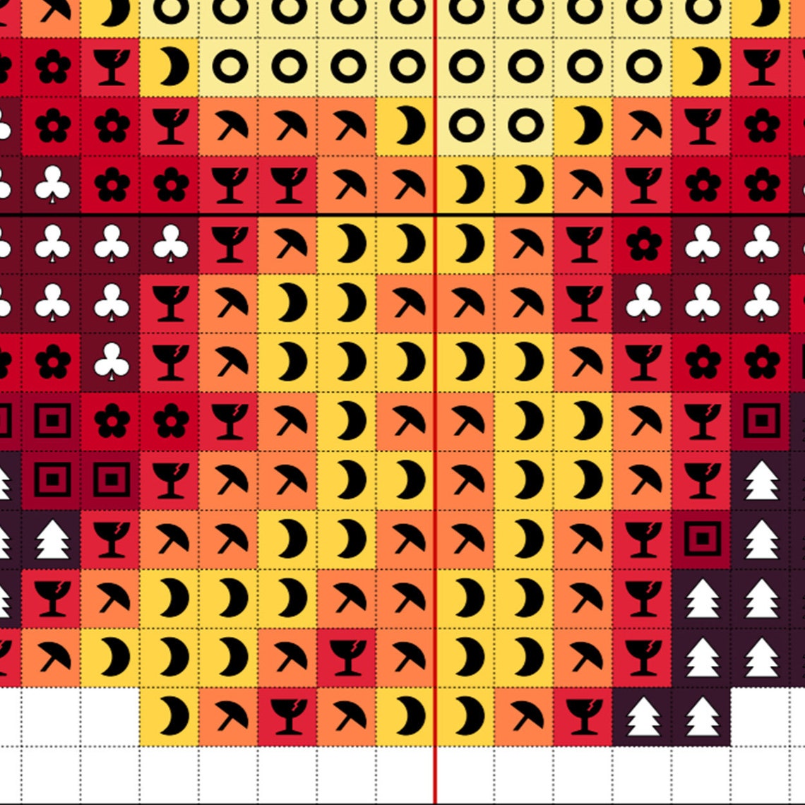 Volcano cross stitch pattern PDF Volcano embroidery | Etsy