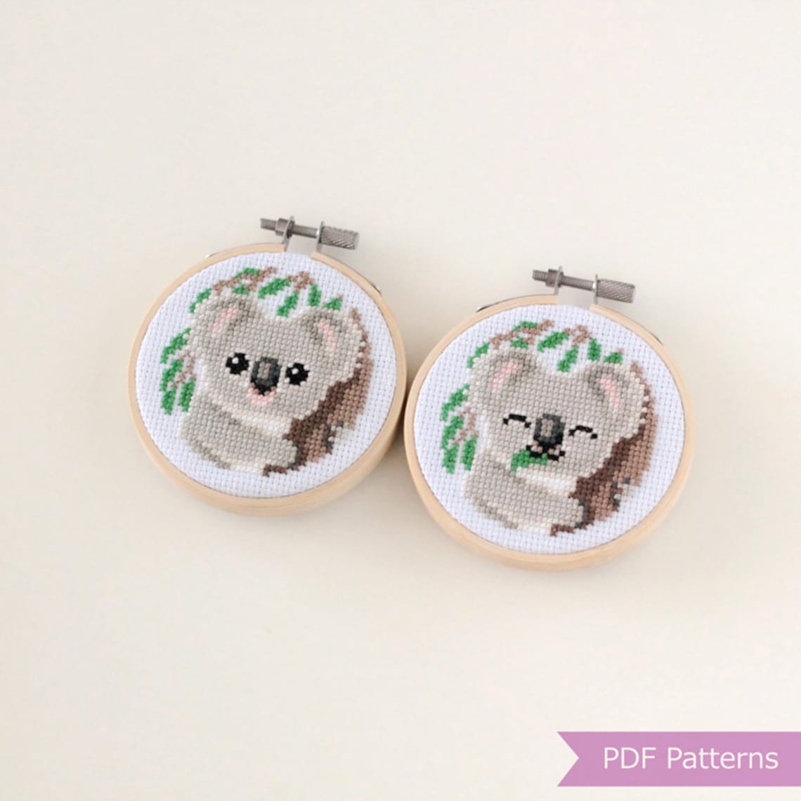 Koala Cross Stitch Pattern PDF Bundle Koala Embroidery - Etsy