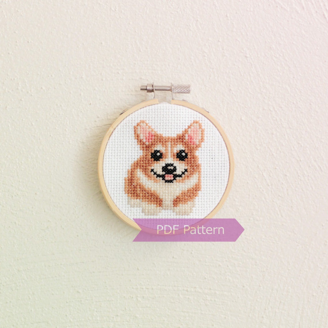 Corgi Cross Stitch Pattern PDF Corgi Embroidery Instant - Etsy