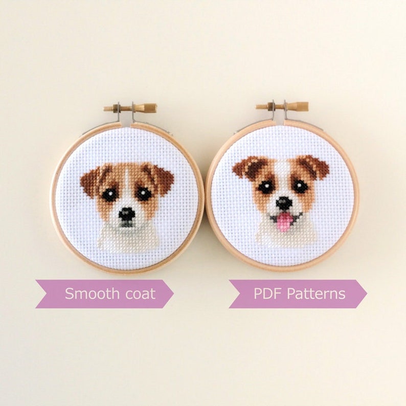 Jack Russell Terrier Cross Stitch Pattern PDF Bundle Jack - Etsy