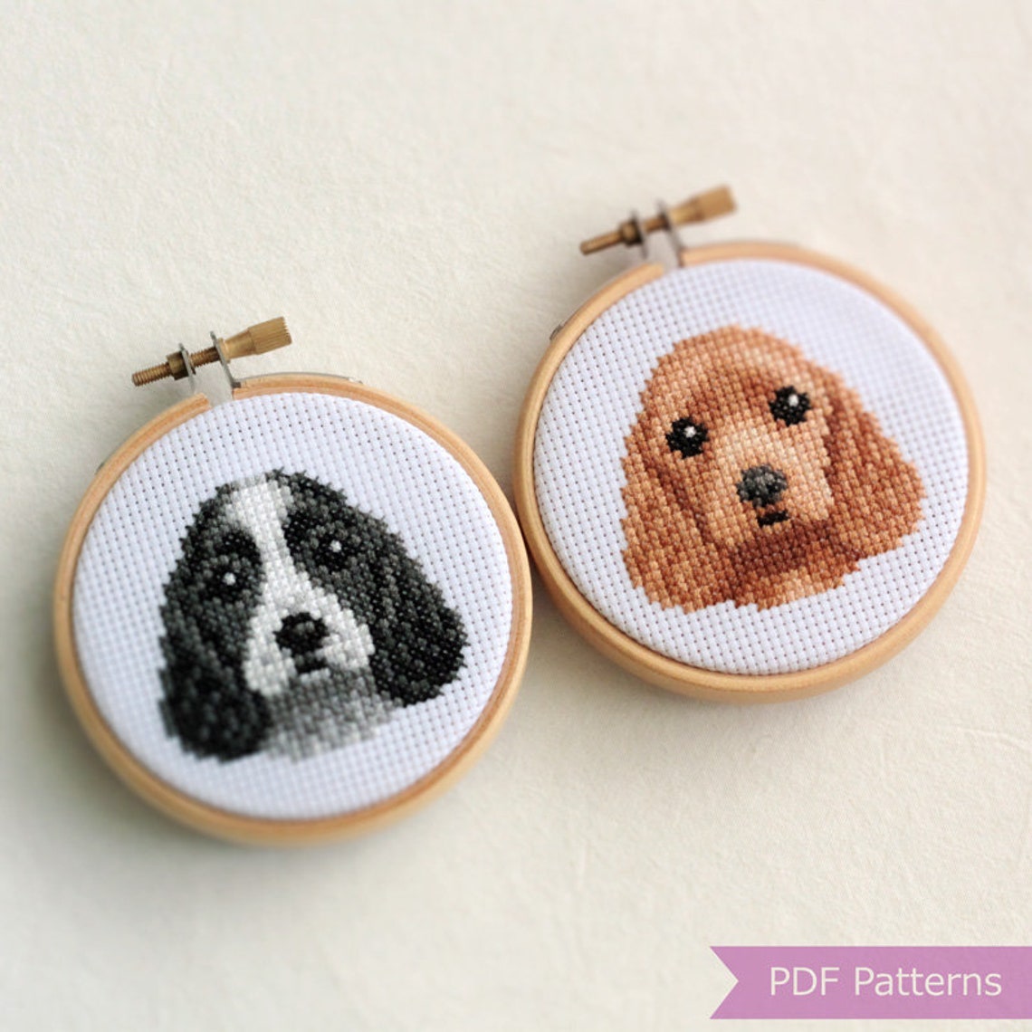 Cocker Spaniel Cross Stitch Pattern PDF Bundle C Blue Roan - Etsy