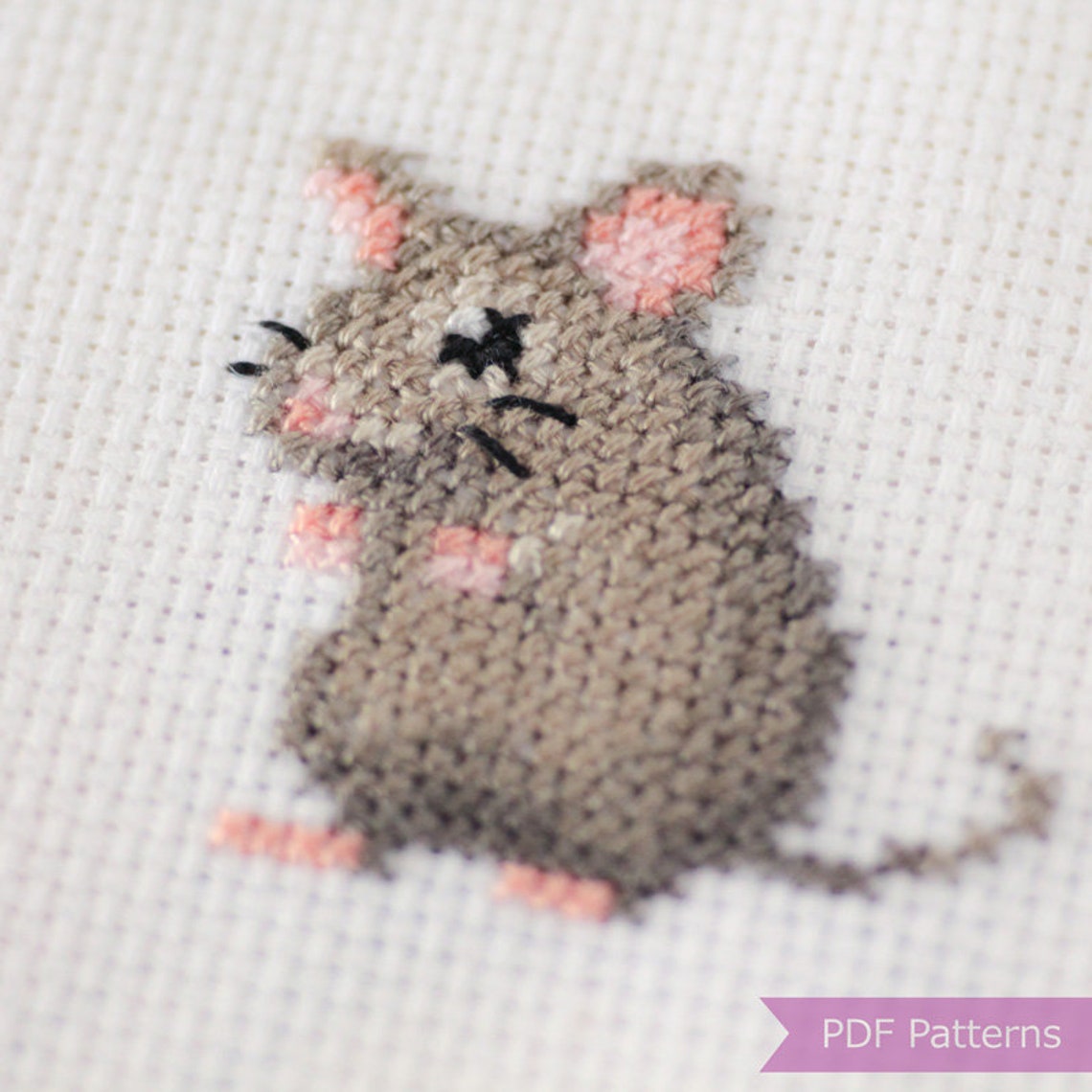 Mouse Cross Stitch PDF Bundle 3 Varieties mouse Mouse | Etsy