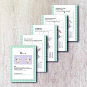 Sheep Cross Stitch Pattern PDF Bundle - Sheep + Sheep Smiling ...