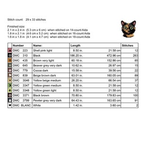 Tortoiseshell Cat Cross Stitch Pattern PDF Bundle - 4 Variations ...