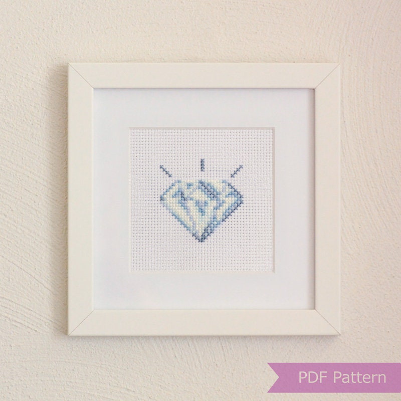 Diamond Cross Stitch Pattern PDF Diamond Embroidery | Etsy