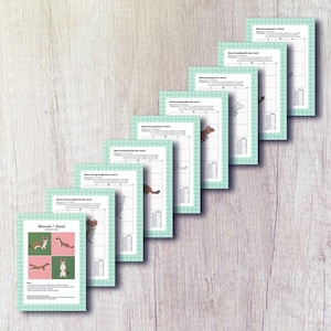 Weasel Cross Stitch Pattern PDF Bundle - Weasel/stoat Summer Coat ...