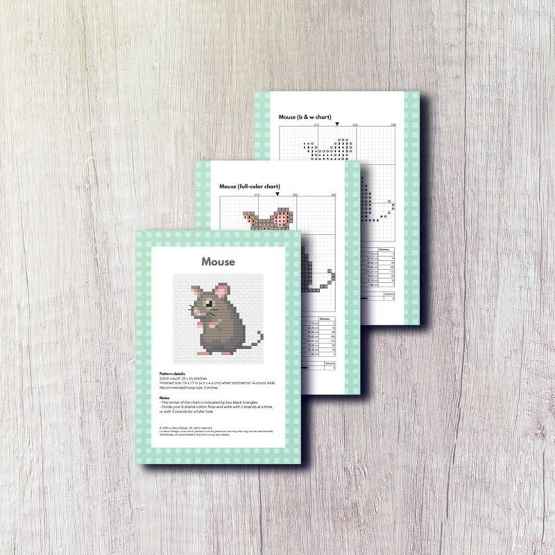 Mouse Cross Stitch Pattern PDF Mouse Embroidery Instant - Etsy