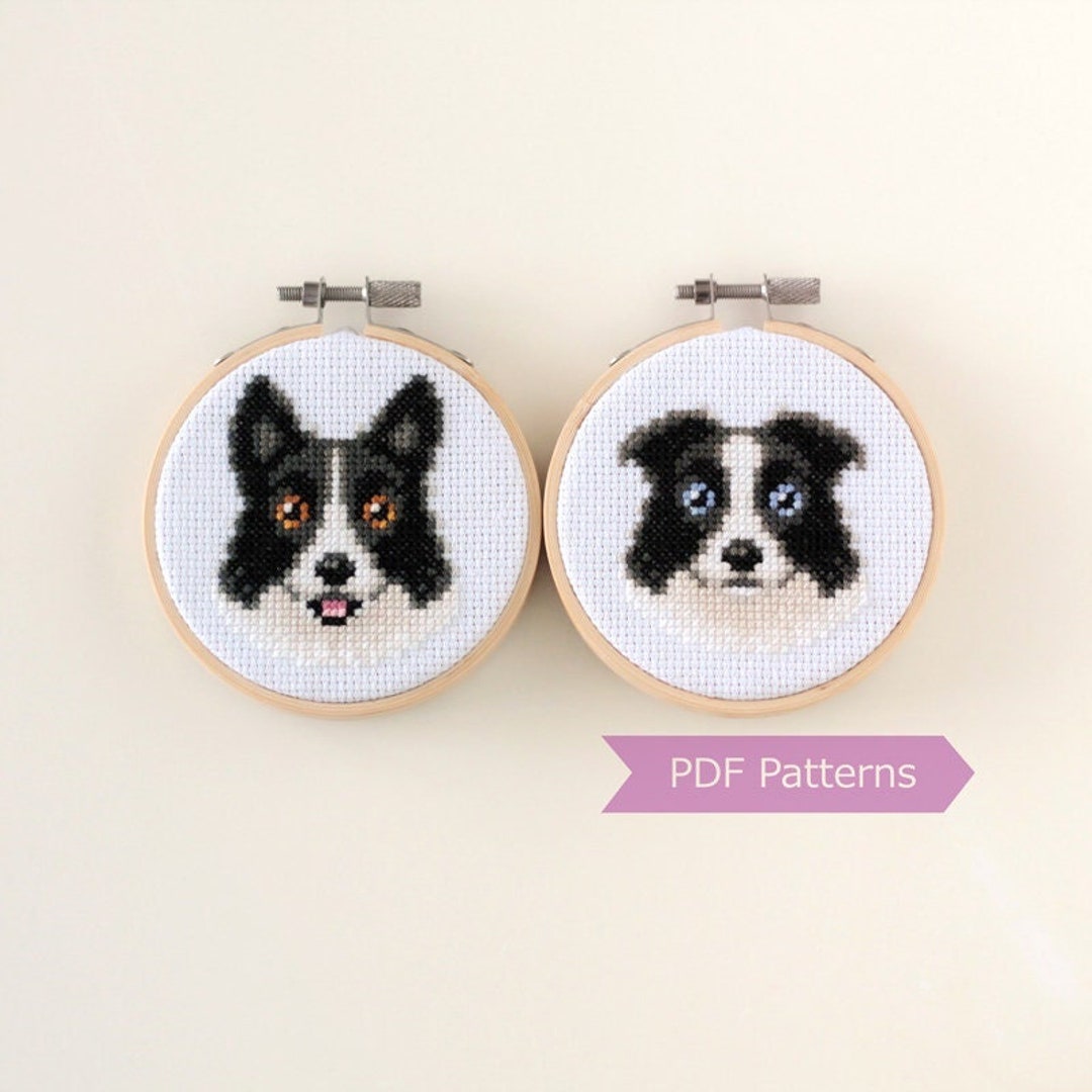 Border Collie Cross Stitch Pattern PDF Bundle - Border Collie ...