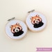 Red Panda Bundle Cross Stitch Pattern PDF - Red Panda + Smiling Red ...