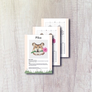 Pika Cross Stitch Pattern PDF - Pika Embroidery - Instant Download ...