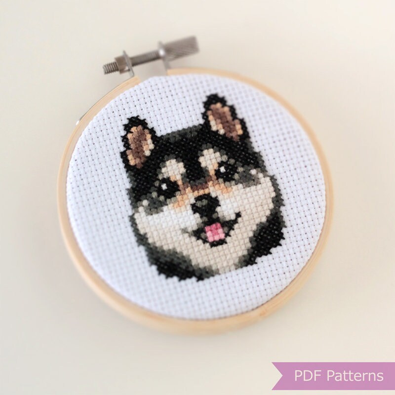 Black and Tan Shiba Inu Cross Stitch Pattern PDF Bundle - Black and Tan ...