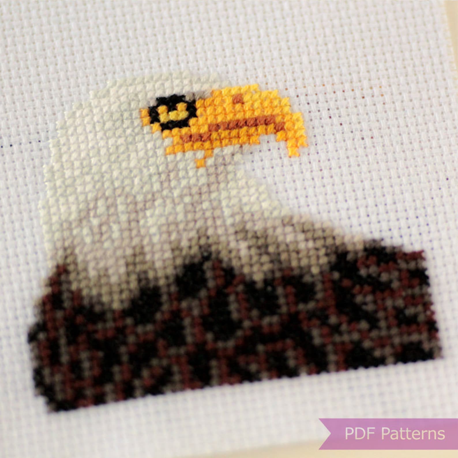 Bald Eagle Cross Stitch Pattern PDF Bald Eagle Embroidery - Etsy