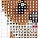 Stoat Cross Stitch Pattern PDF Bundle - Stoat/weasel Winter and Summer ...