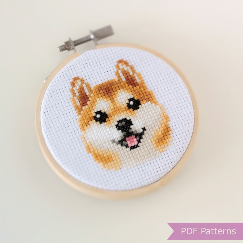 Shiba Inu cross stitch pattern PDF bundle Shiba Inu | Etsy