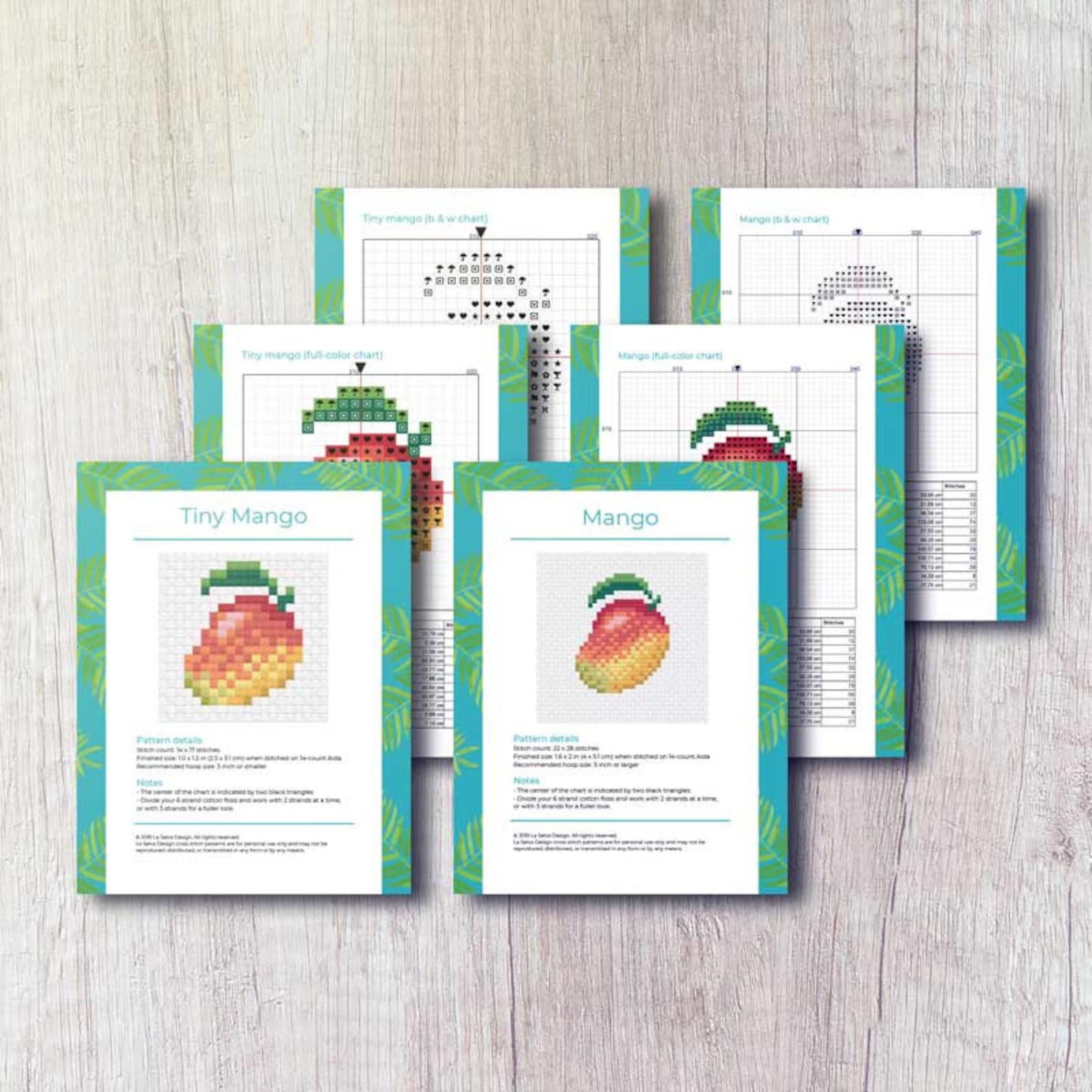 Mango Cross Stitch Pattern PDF Mango Tiny Mango Embroidery - Etsy