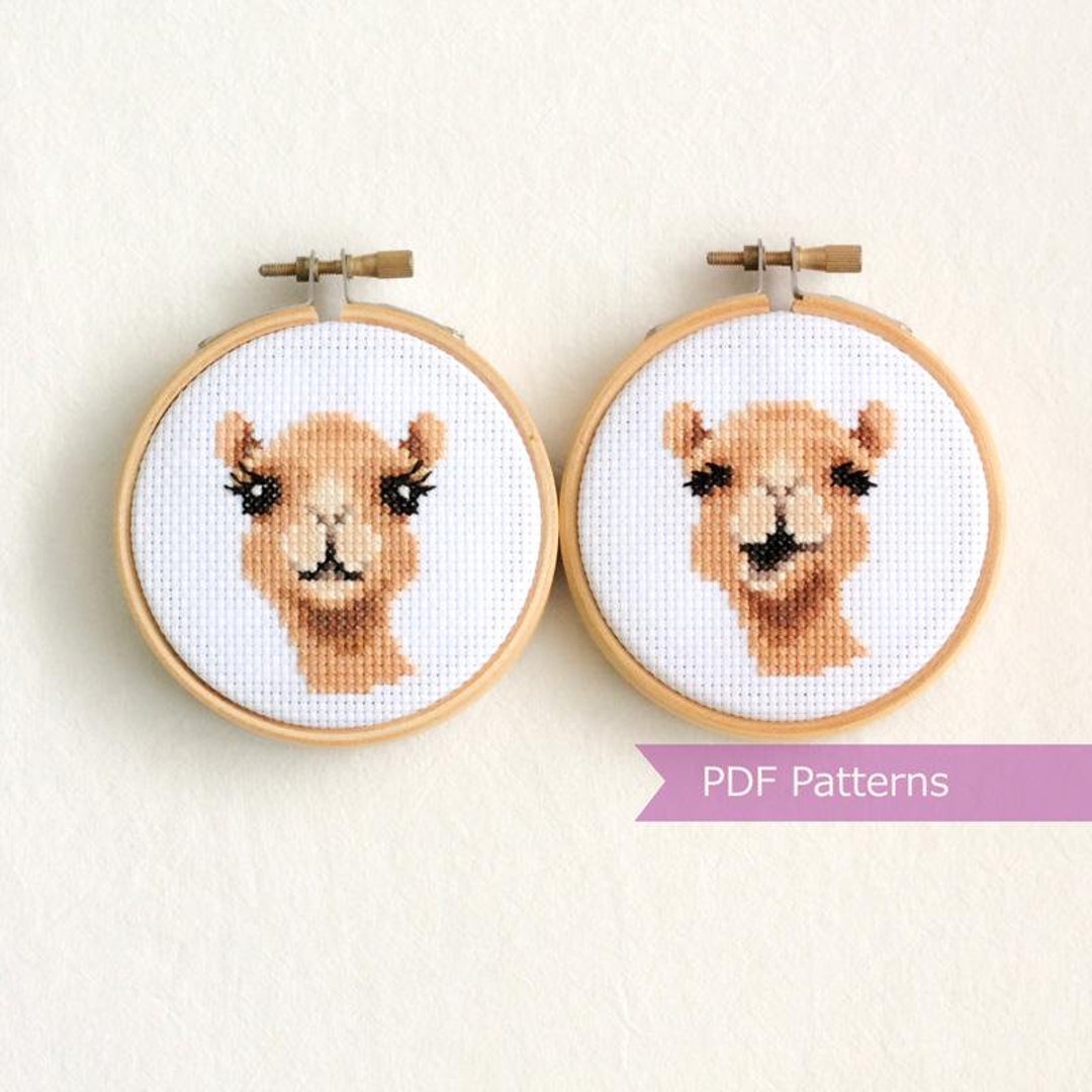 Camel Cross Stitch PDF - Camel + Smiling Camel Embroidery - Instant ...